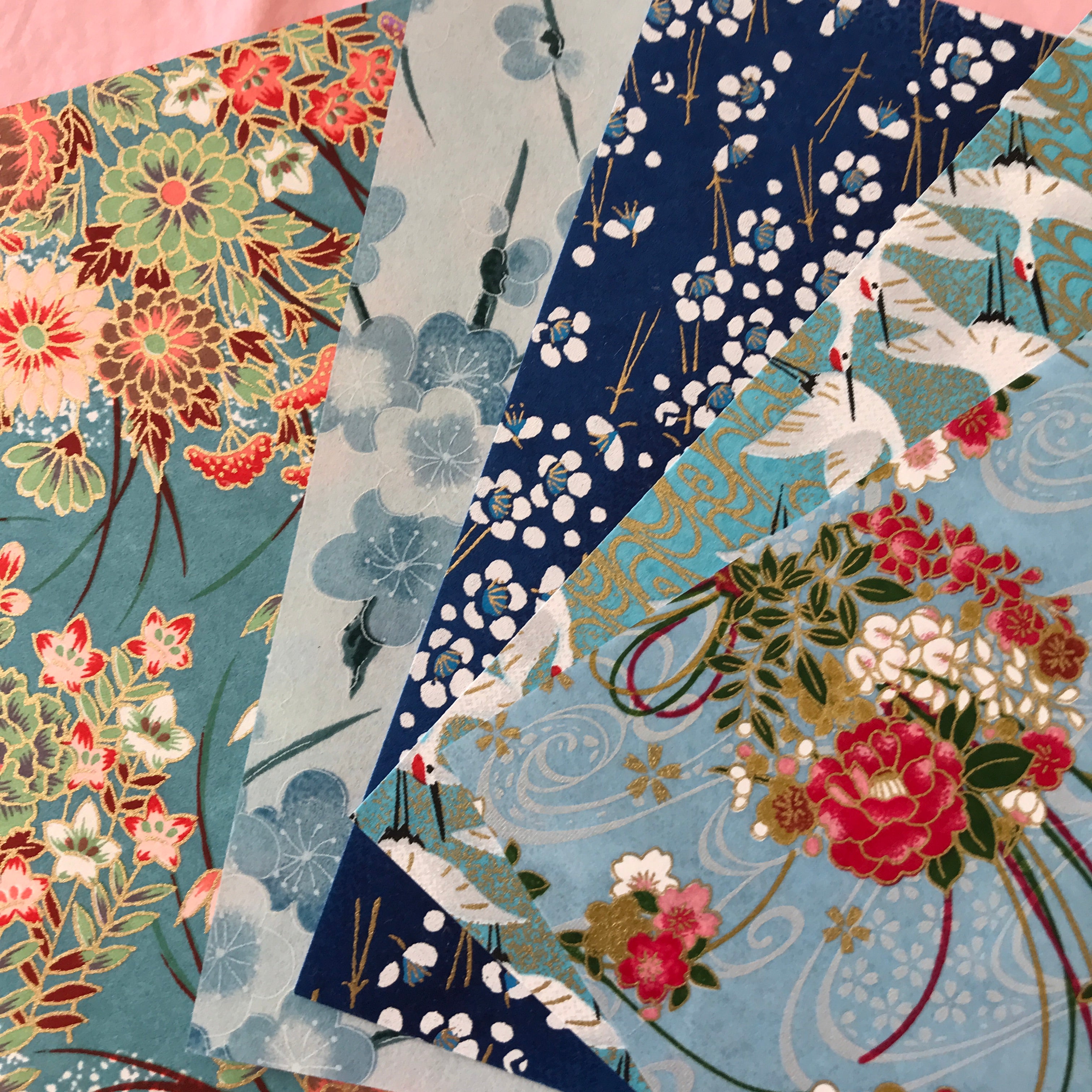Yuzen Paper - Blue – Origami World