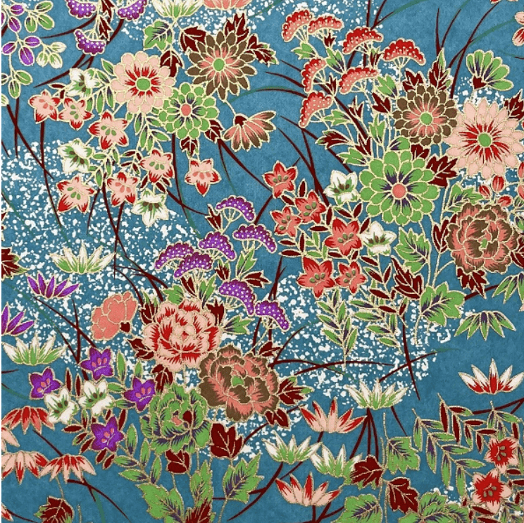 Japanese Yuzen Chiyogami Washi Paper (Y0653) – Vibrant Garden – Origami ...