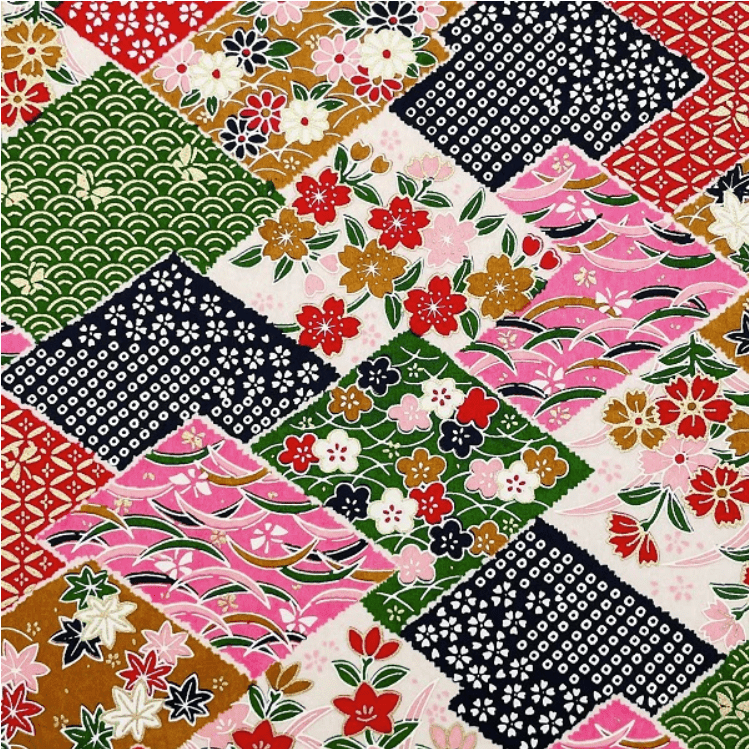 Japanese Yuzen Chiyogami Washi Paper (Y0896) – Patchwork of Traditiona ...