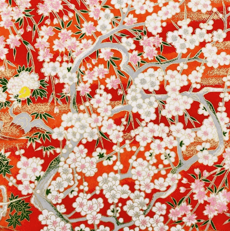 Japanese Yuzen Chiyogami Washi Paper Y1022 – Cherry Blossom Symphony ...