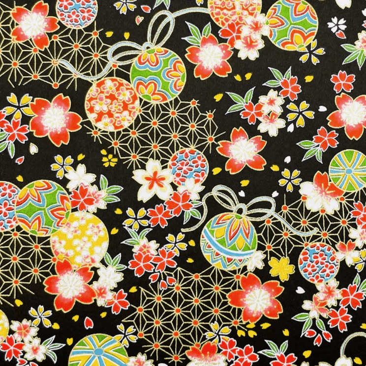 Japanese Yuzen Chiyogami Washi Paper - Product Code Y1070 - Midnight E ...