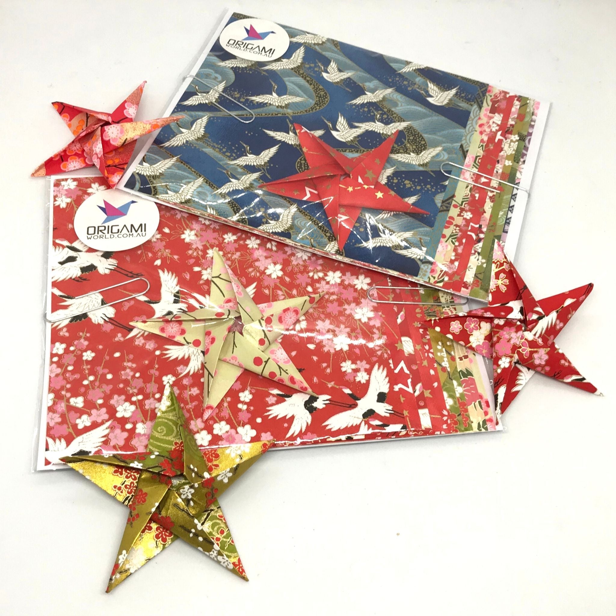Origami Christmas Star Kit - DIY Stars - Premium Yuzen Stars – Origami ...